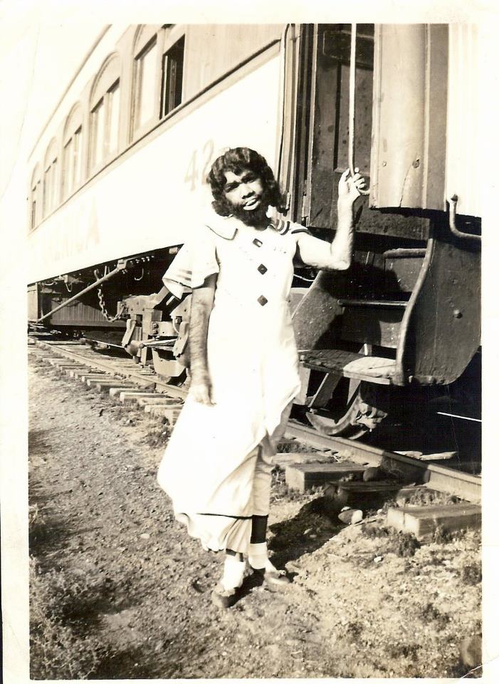 Prescilla the 'monkey girl' in the 1950's - Traveling Carnival History ...
