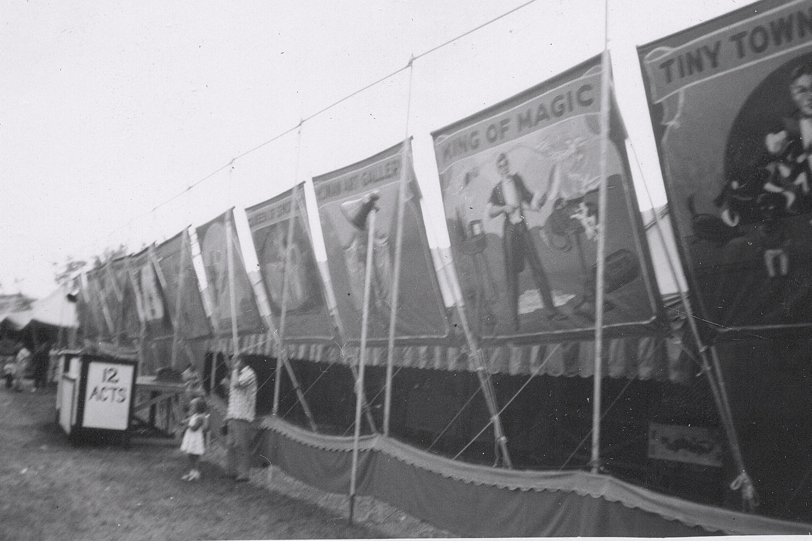 West's World Wonder Shows setting up the Merry Go Round ..early 1930's ...