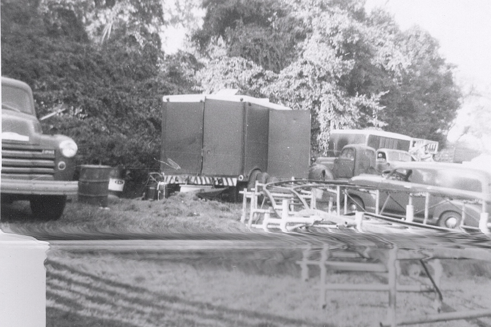 West's World Wonder Shows setting up the Merry Go Round ..early 1930's ...